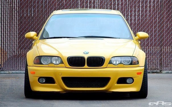 BMW M3 E46 Phoenix Yellow Dinan APEX ARC-8 Wheels